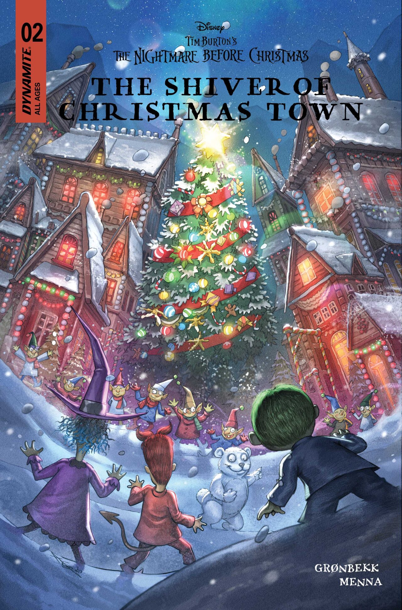 TIM BURTONS THE NIGHTMARE BEFORE CHRISTMAS THE SHIVER OF CHRISTMAS TOWN ...