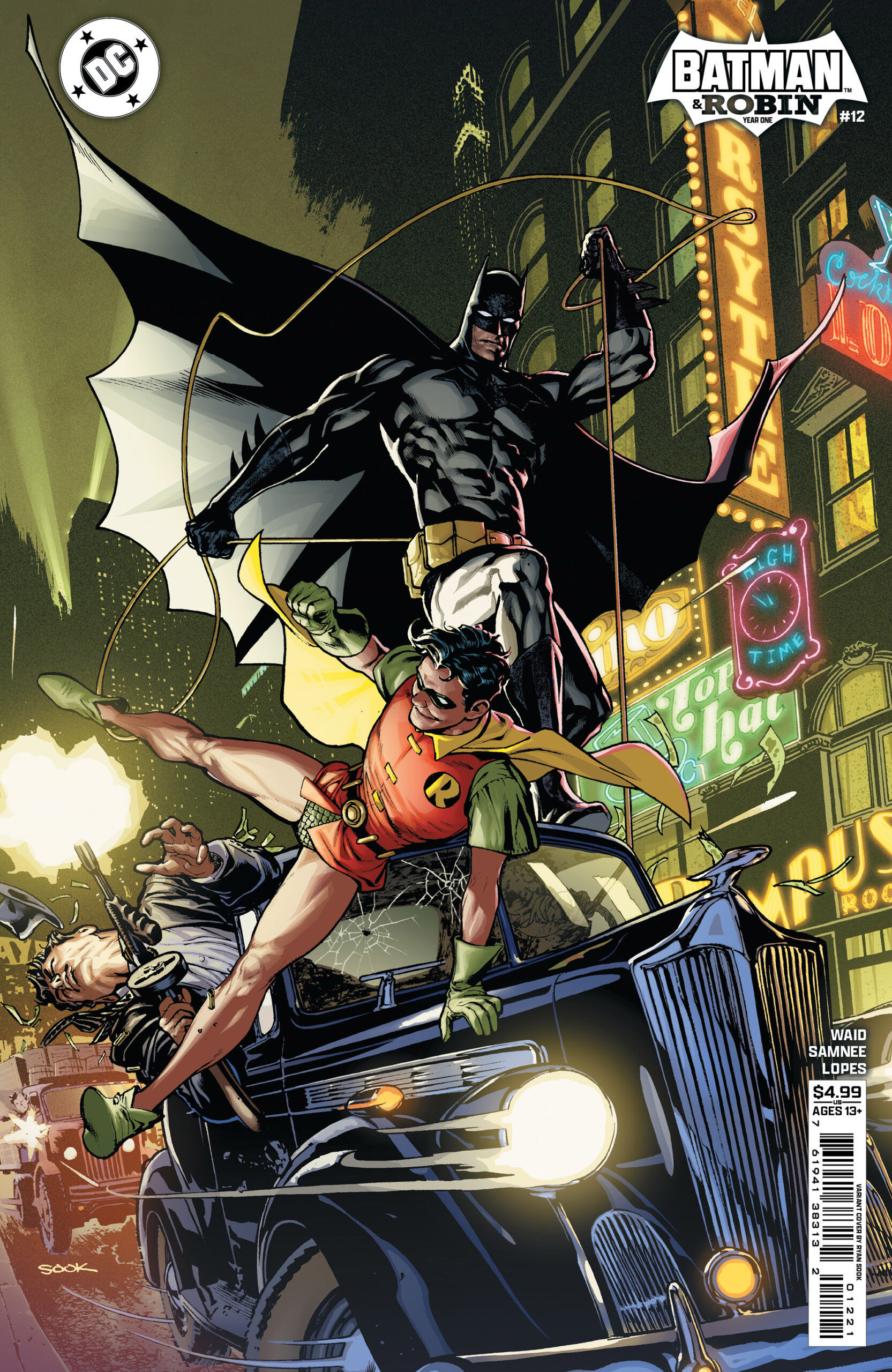 BATMAN & ROBIN YEAR ONE #12 (OF 12) CVR C RYAN SOOK CARD STOCK VAR ...