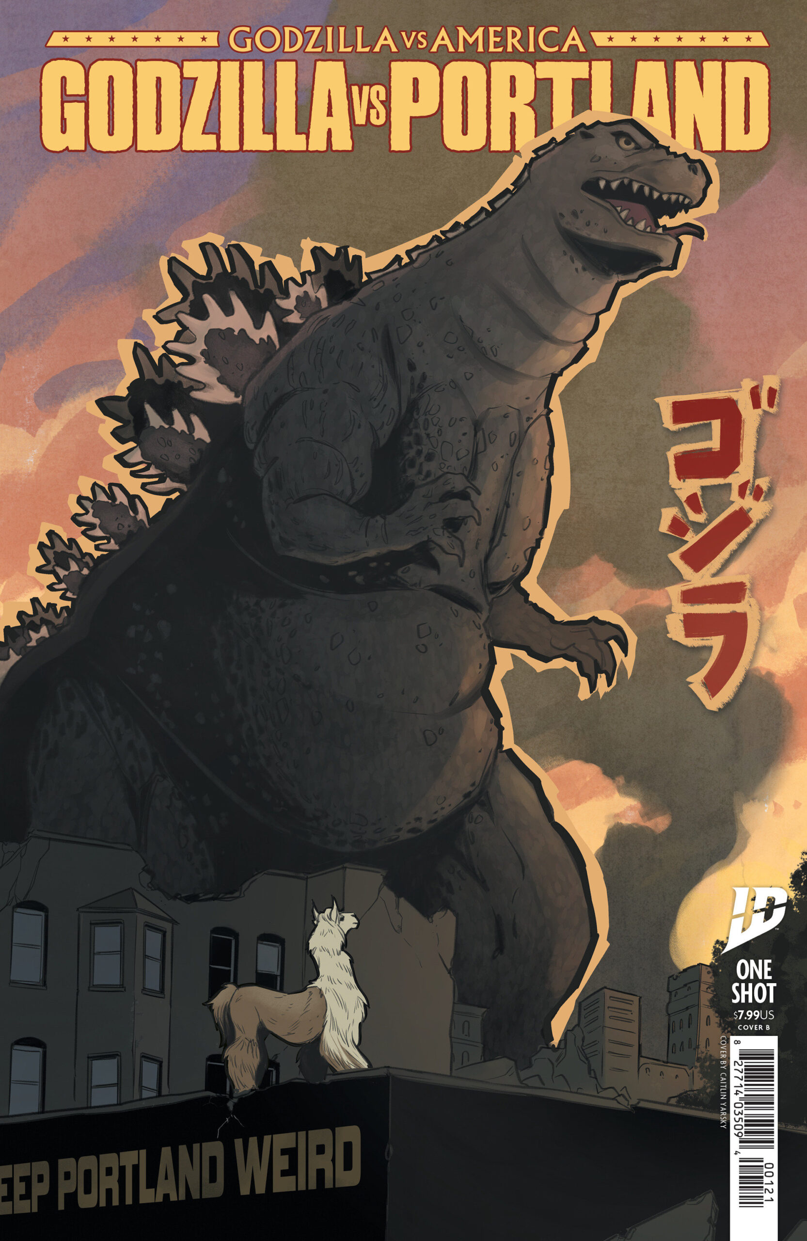 Godzilla Vs. America: Portland Variant B (Yarsky) | Modern Age Comics